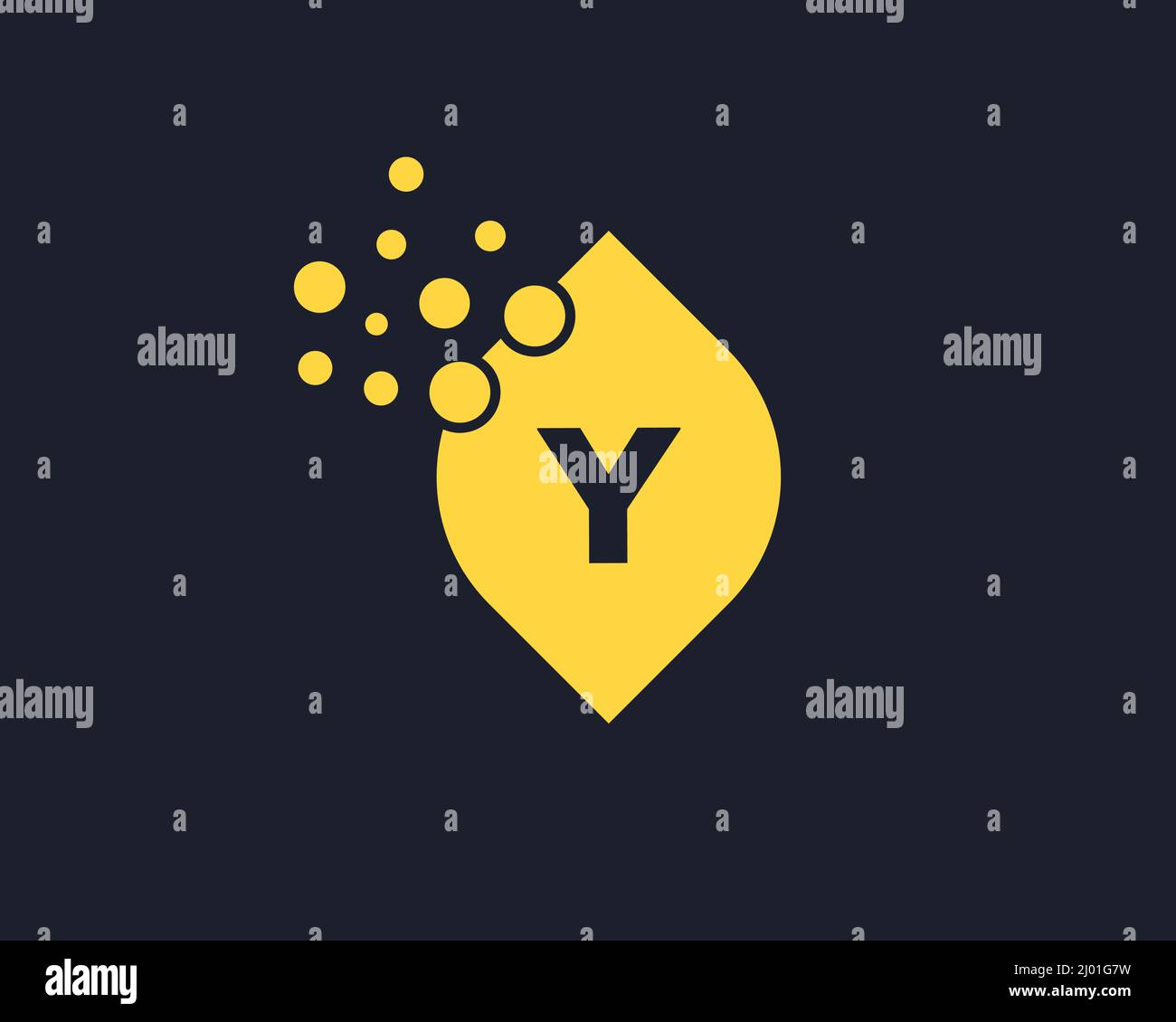 Abstract Y Letter Logo with Leaf Concept. Letter Y Logo Design Stock ...