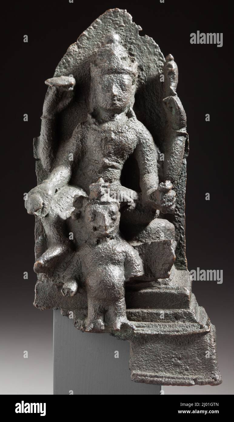 The Hindu God Vishnu on His Mount Garuda. Indonesia, Central Java ...
