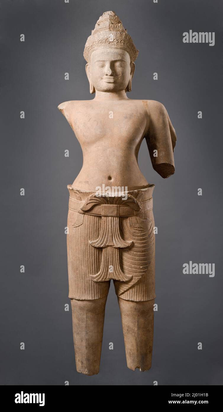 The Hindu God Vishnu. Cambodia, Angkor, Pre Rup, circa 950. Sculpture ...