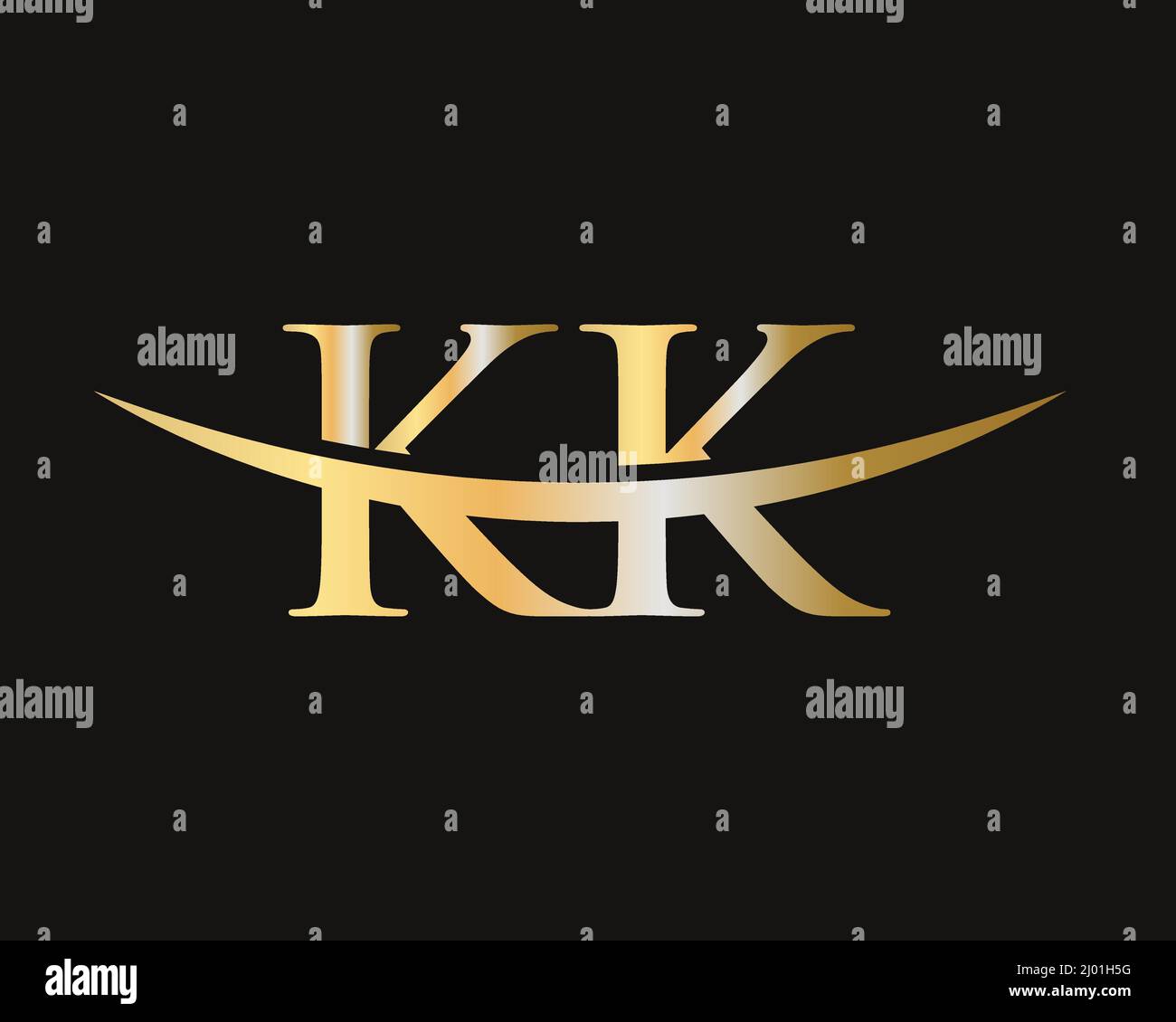 Initial Letter KK Logo. KK Letter Logo Design Vector Template Stock ...