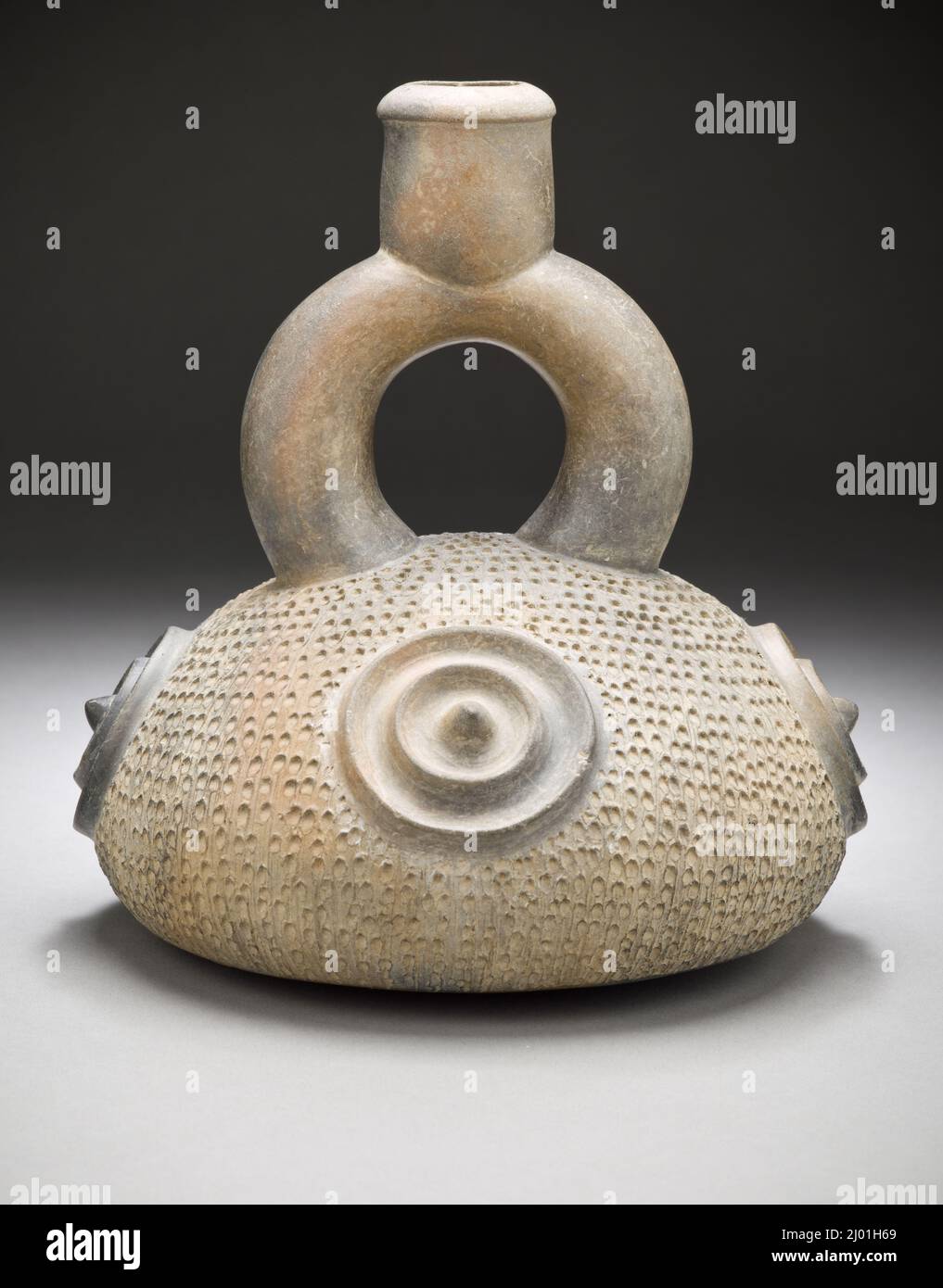 Stirrup Spout Vessel. Peru, Cupisnique, 500–250 BCE. Ceramics. Ceramic ...