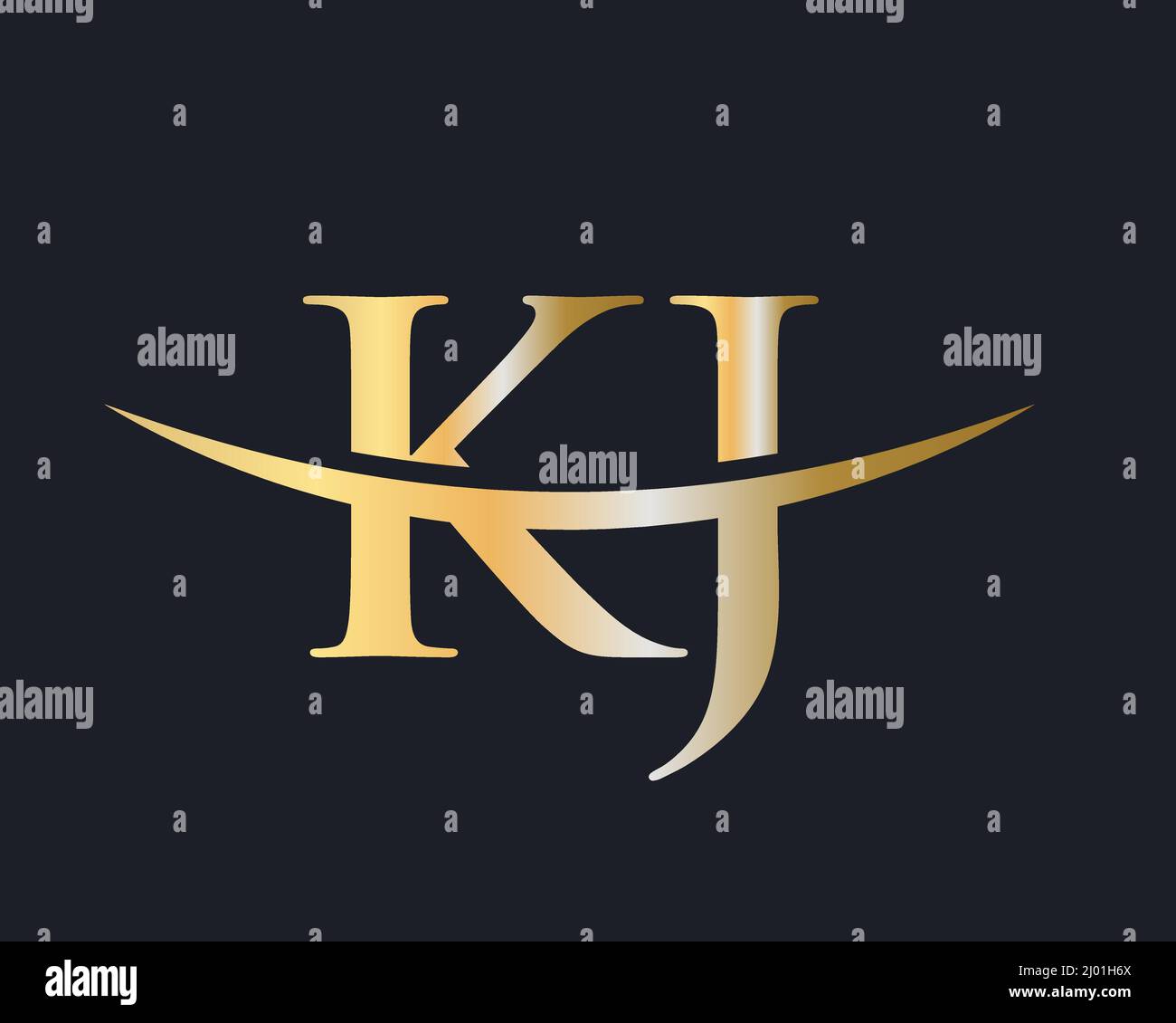 Letter kj logo hi-res stock photography and images - Alamy