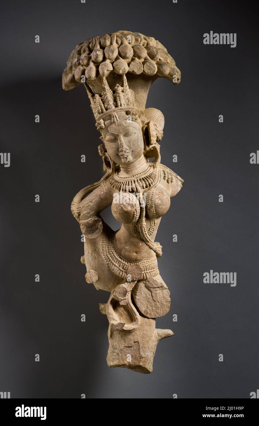 Architectural Bracket in the Form of a Celestial Dancer. India, Madhya ...