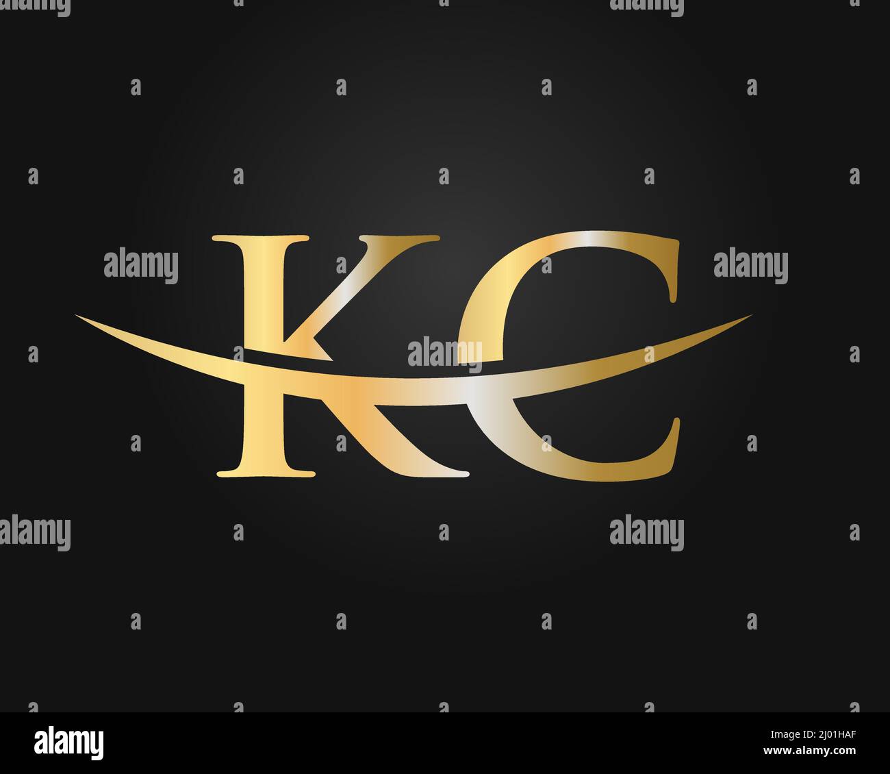 Initial Letter KC Logo. KC Letter Logo Design Vector Template Stock ...