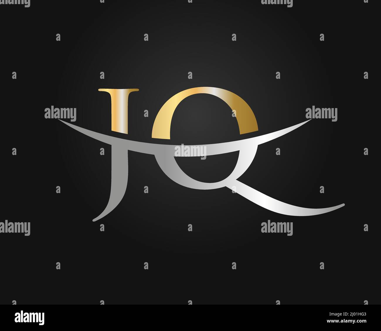 Initial Monogram Letter JQ Logo Design Vector. JQ Logo Design Template ...