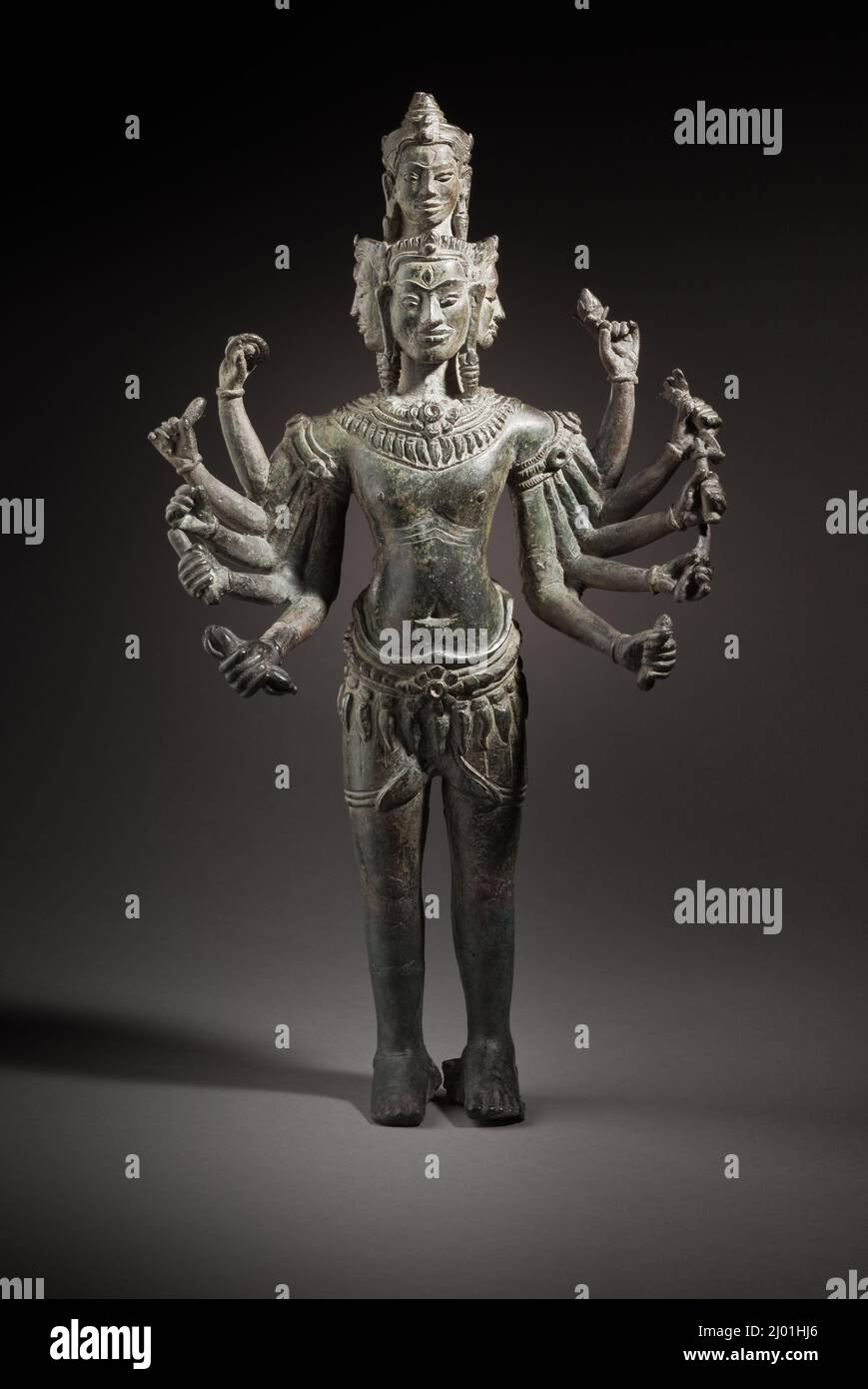 The Hindu God Shiva. Cambodia, 12th century. Sculpture. Copper alloy ...