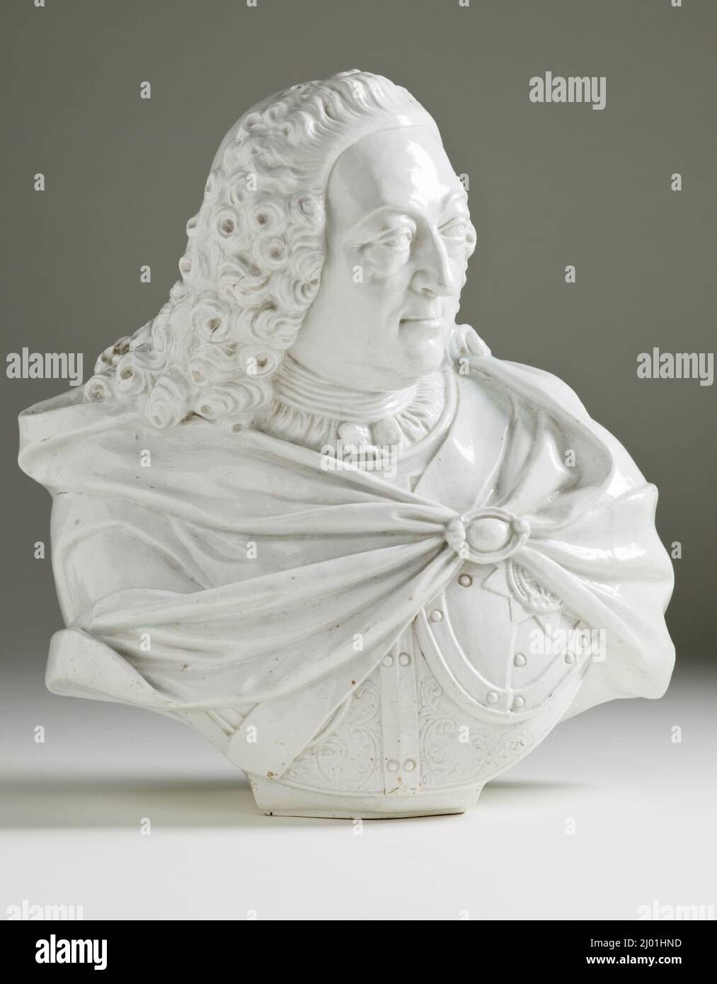 Bust of George II. England, Liverpool, circa 1757-60. Sculpture. White ...