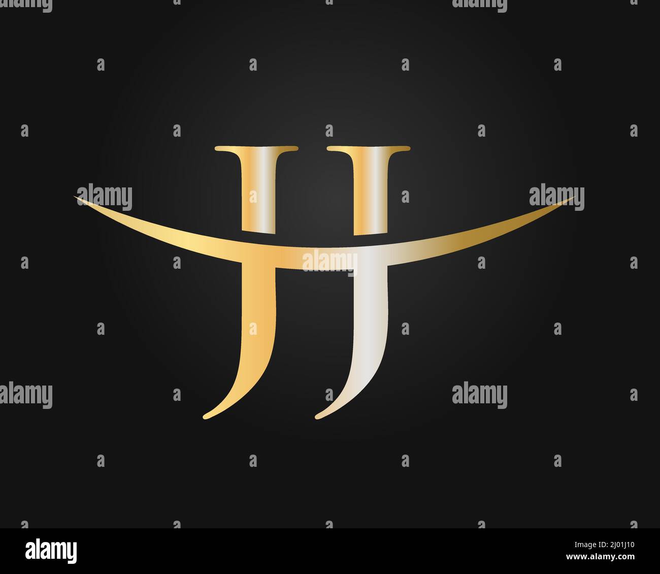 Initial Monogram Letter JJ Logo Design Vector. JJ Logo Design Template ...