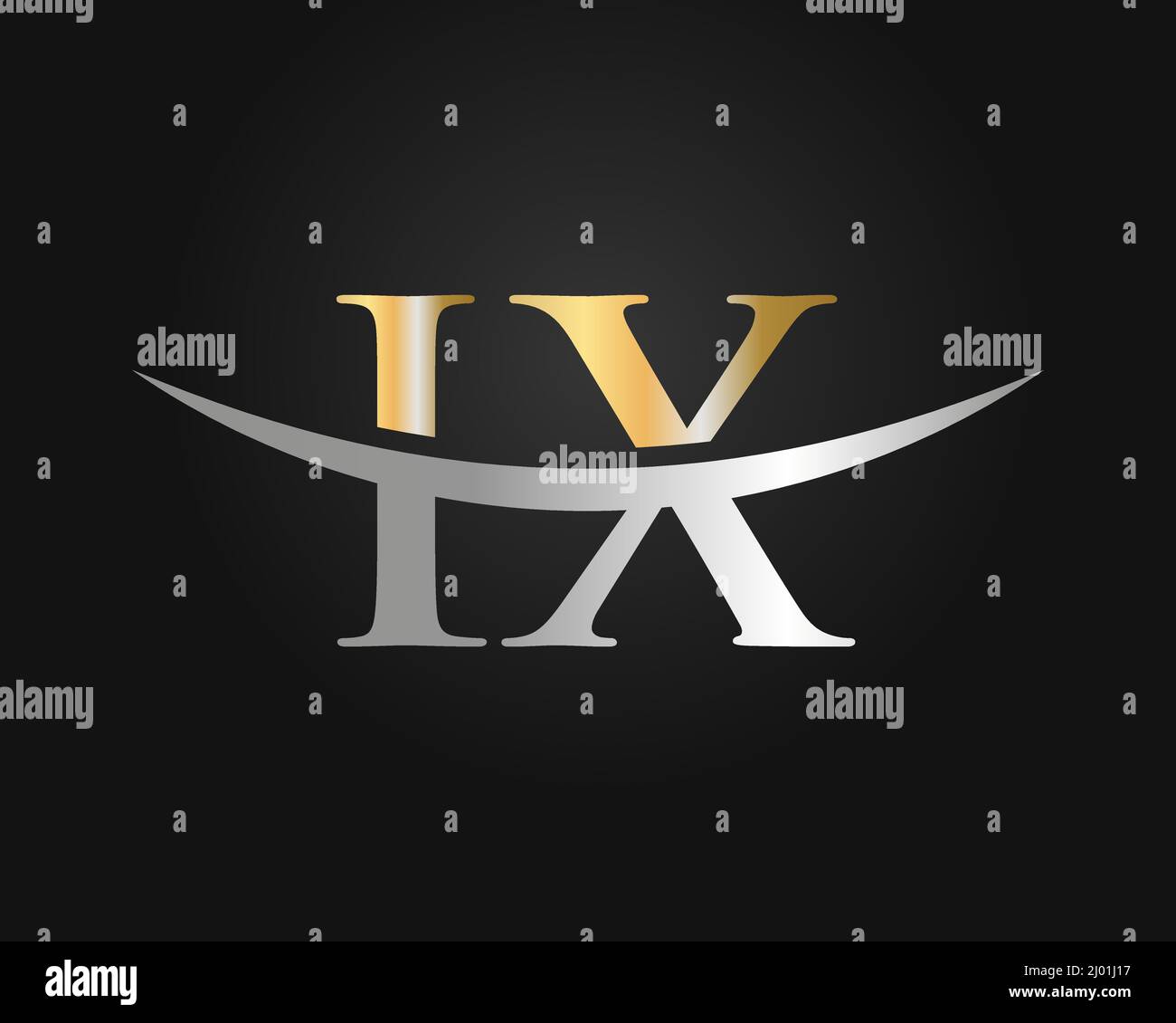 Initial Monogram Letter IX Logo Design Vector. IX Logo Design Template ...