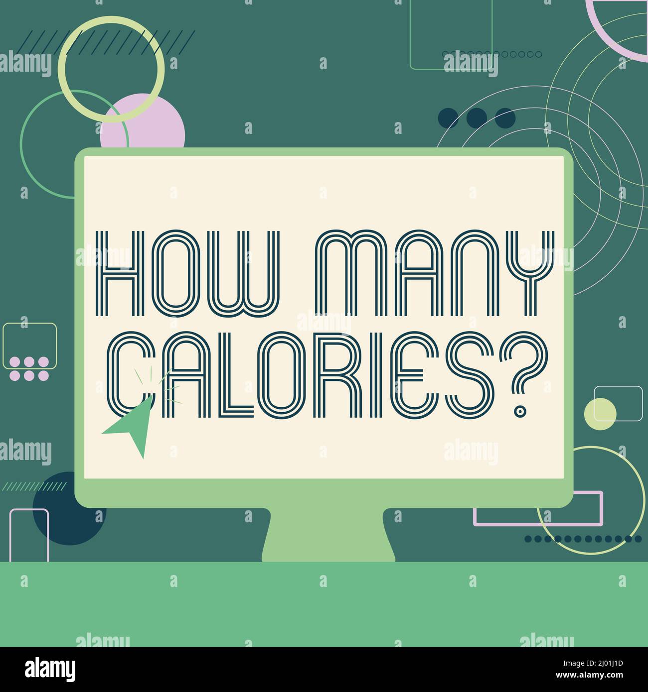 Text showing inspiration How Many Calories Question. Word Written on ...