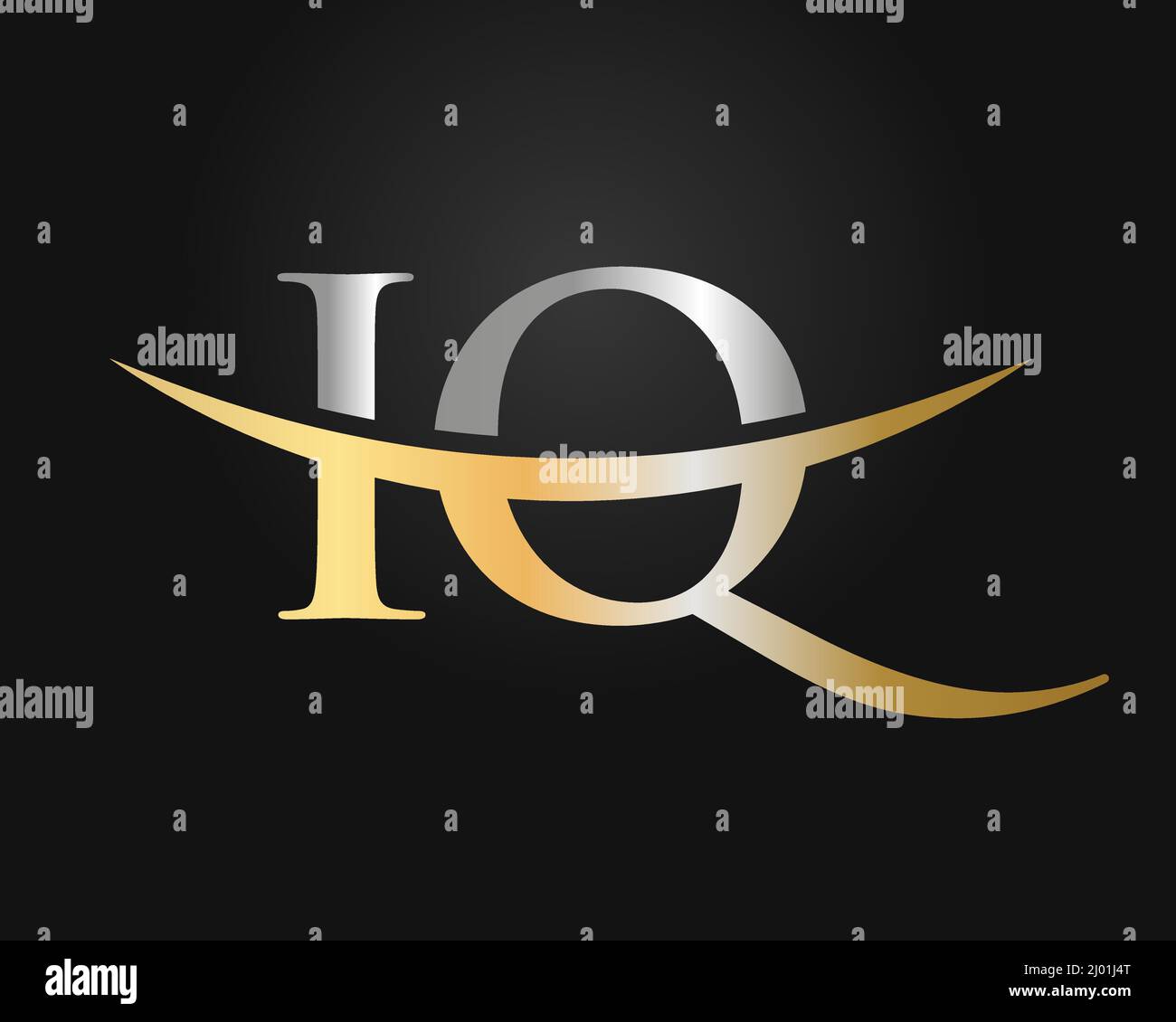 Initial Monogram Letter IQ Logo Design Vector. IQ Logo Design Template ...
