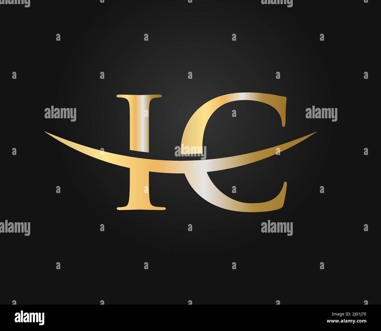 Initial Monogram Letter IC Logo Design Vector. IC Logo Design Template ...