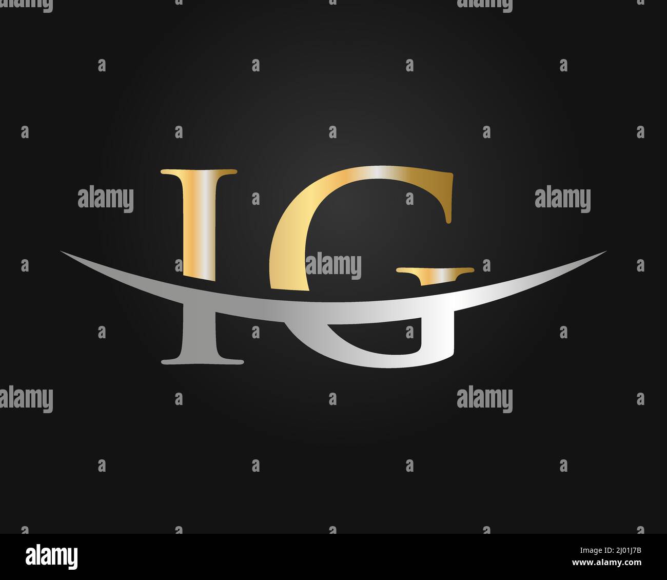 Initial Monogram Letter IG Logo Design Vector. IG Logo Design Template ...