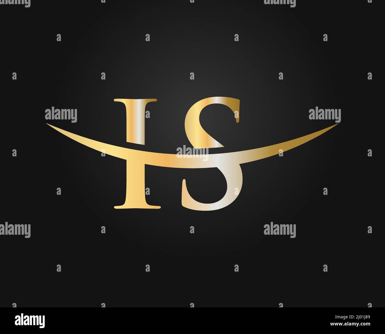 Initial Monogram Letter IS Logo Design Vector. IS Logo Design Template ...