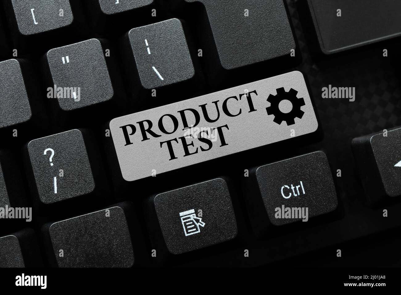 Text caption presenting Product Test. Internet Concept process of ...