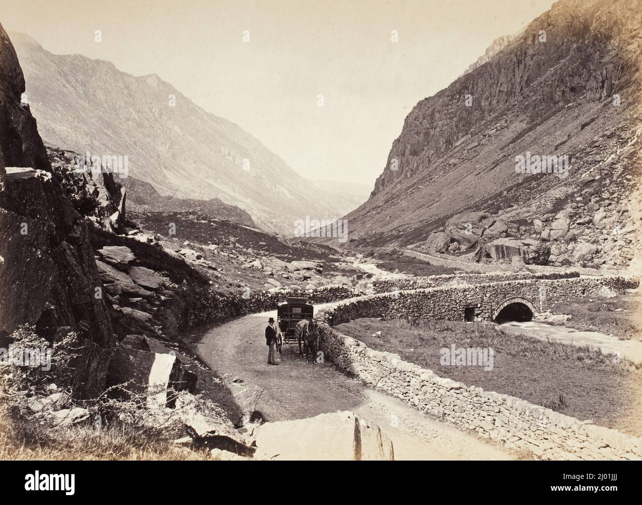 Llanberis, The Pass, From Above The Bridge, No. 2. (524). Francis ...
