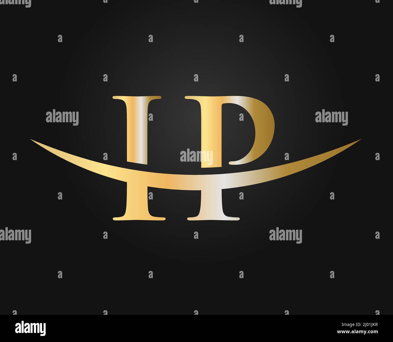 Initial Monogram Letter IP Logo Design Vector. IP Logo Design Template ...