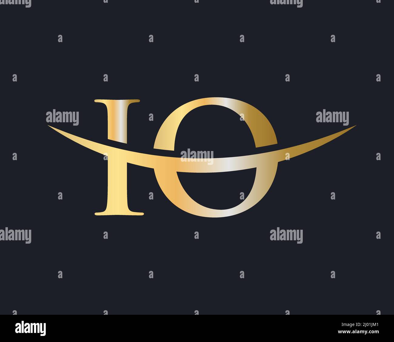 Initial Monogram Letter IO Logo Design Vector. IO Logo Design Template ...