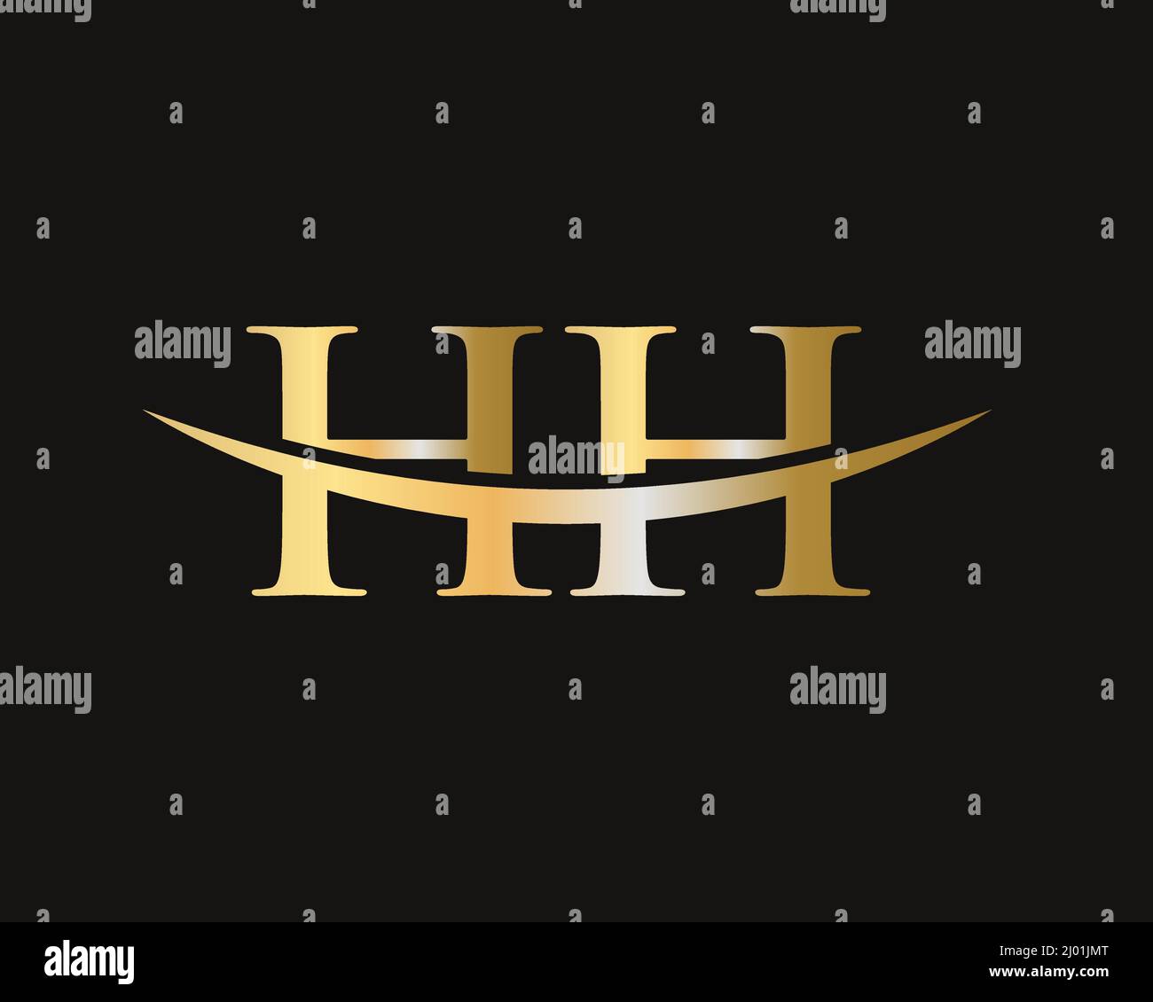 Initial Monogram Letter HH Logo Design Vector. HH Logo Design Template Stock Vector Image & Art ...