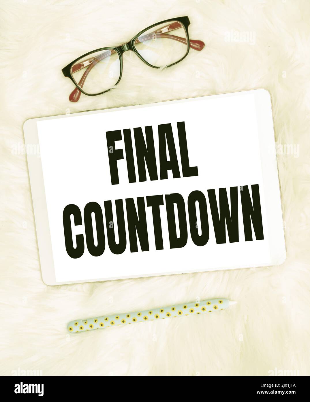 Inspiration showing sign Final Countdown. Word Written on Last moment ...