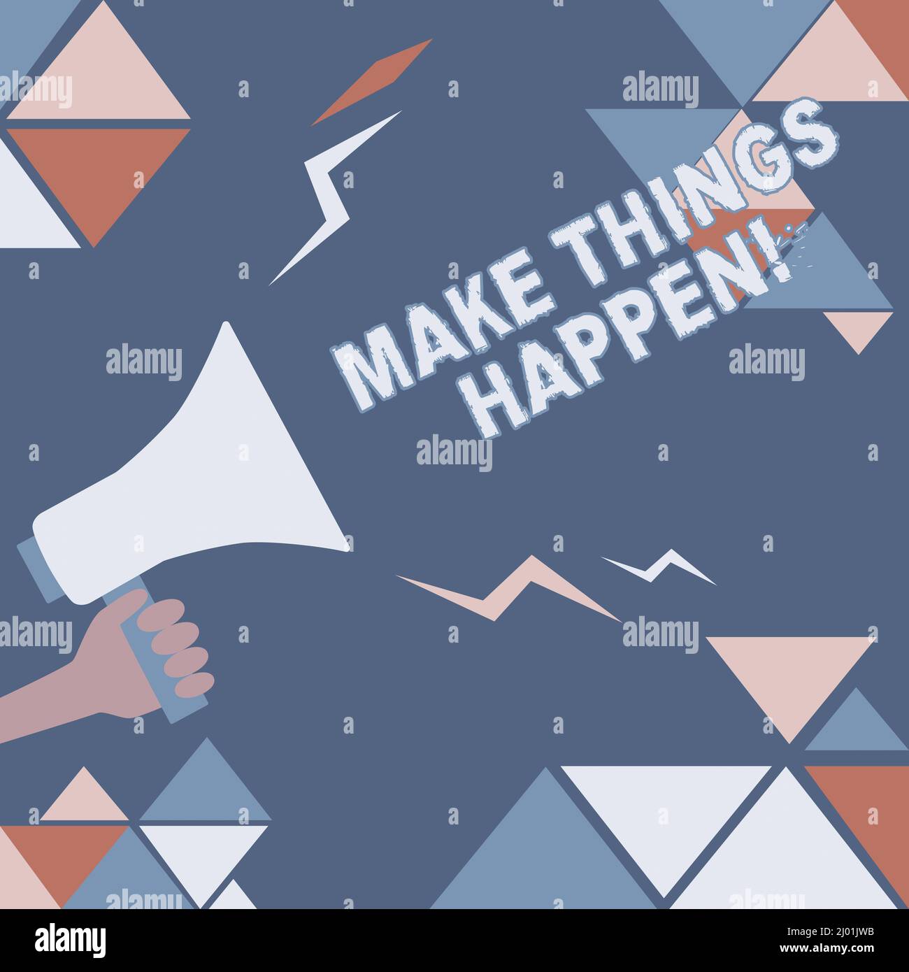 Text sign showing Make Things Happen. Word for Exert Effort to Achieve ...