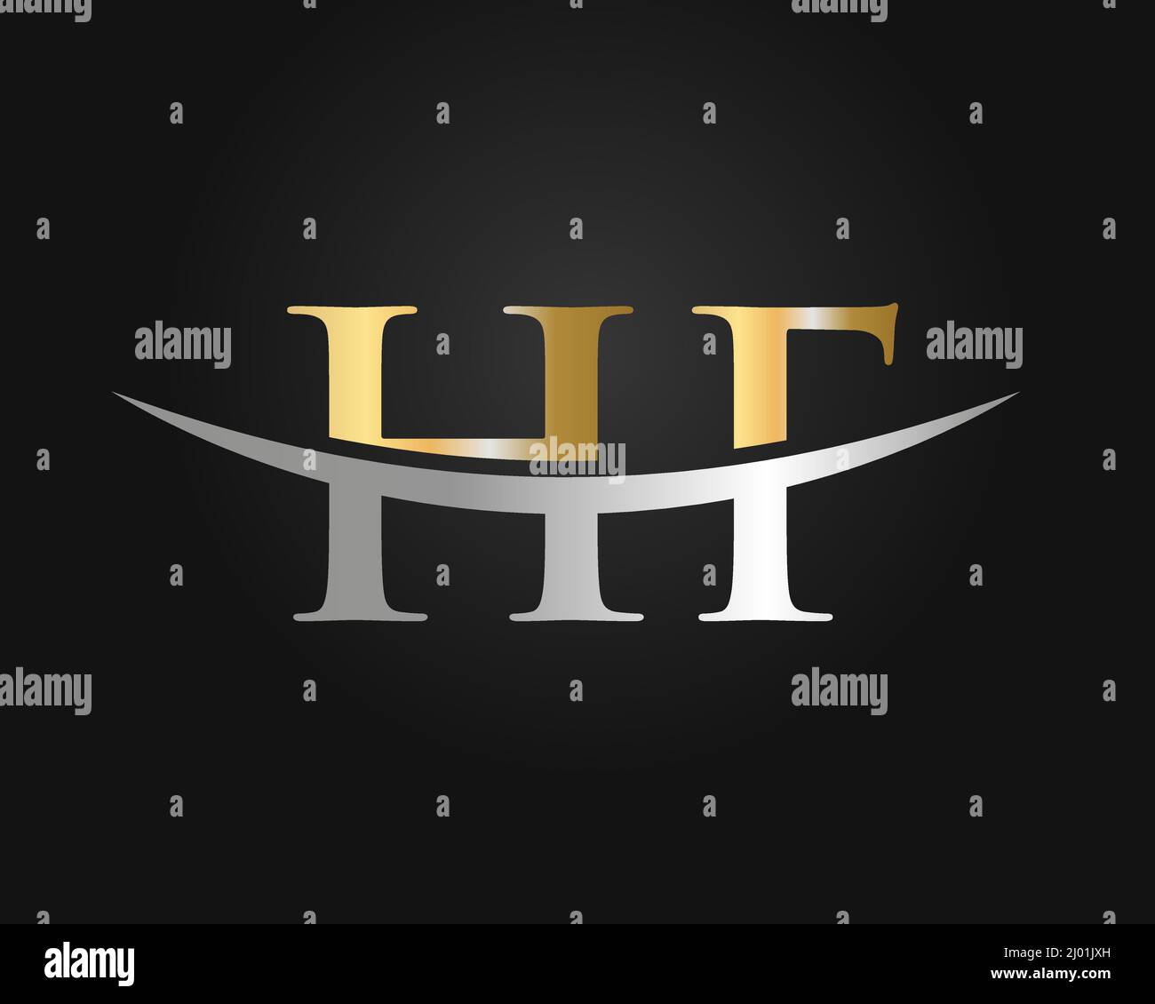 Initial Monogram Letter HF Logo Design Vector. HF Logo Design Template ...