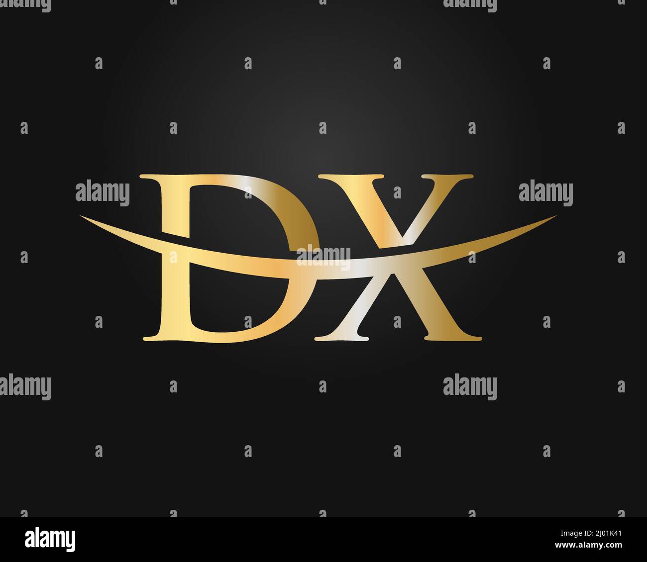 Initial Monogram Letter DX Logo Design Vector. DX Logo Design Template ...