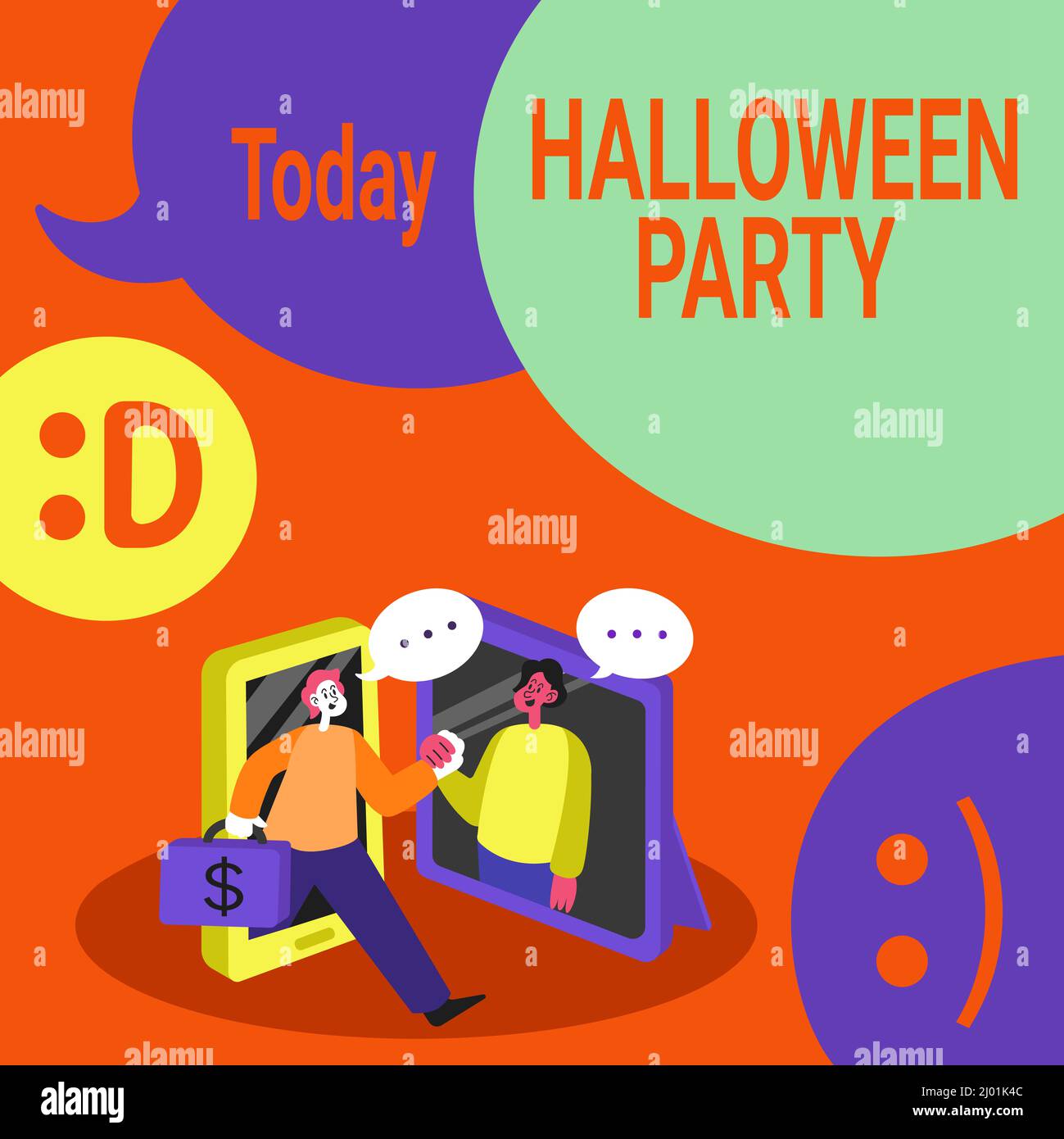 Text sign showing Halloween Party. Conceptual photo eve of the Western ...
