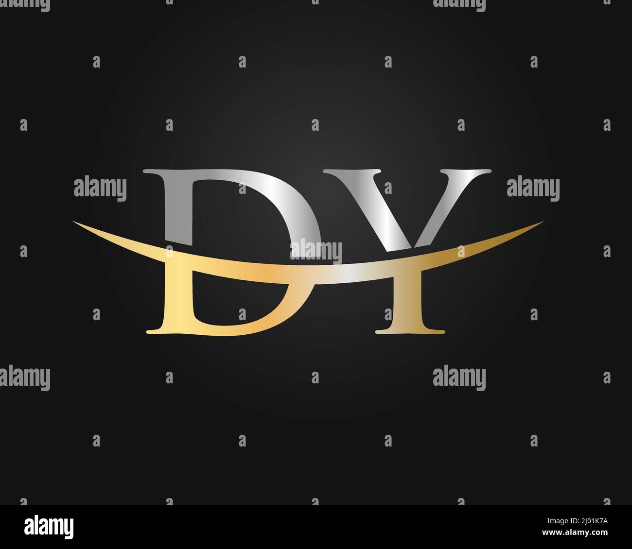 Initial Monogram Letter DY Logo Design Vector. DY Logo Design Template Stock Vector Image & Art ...