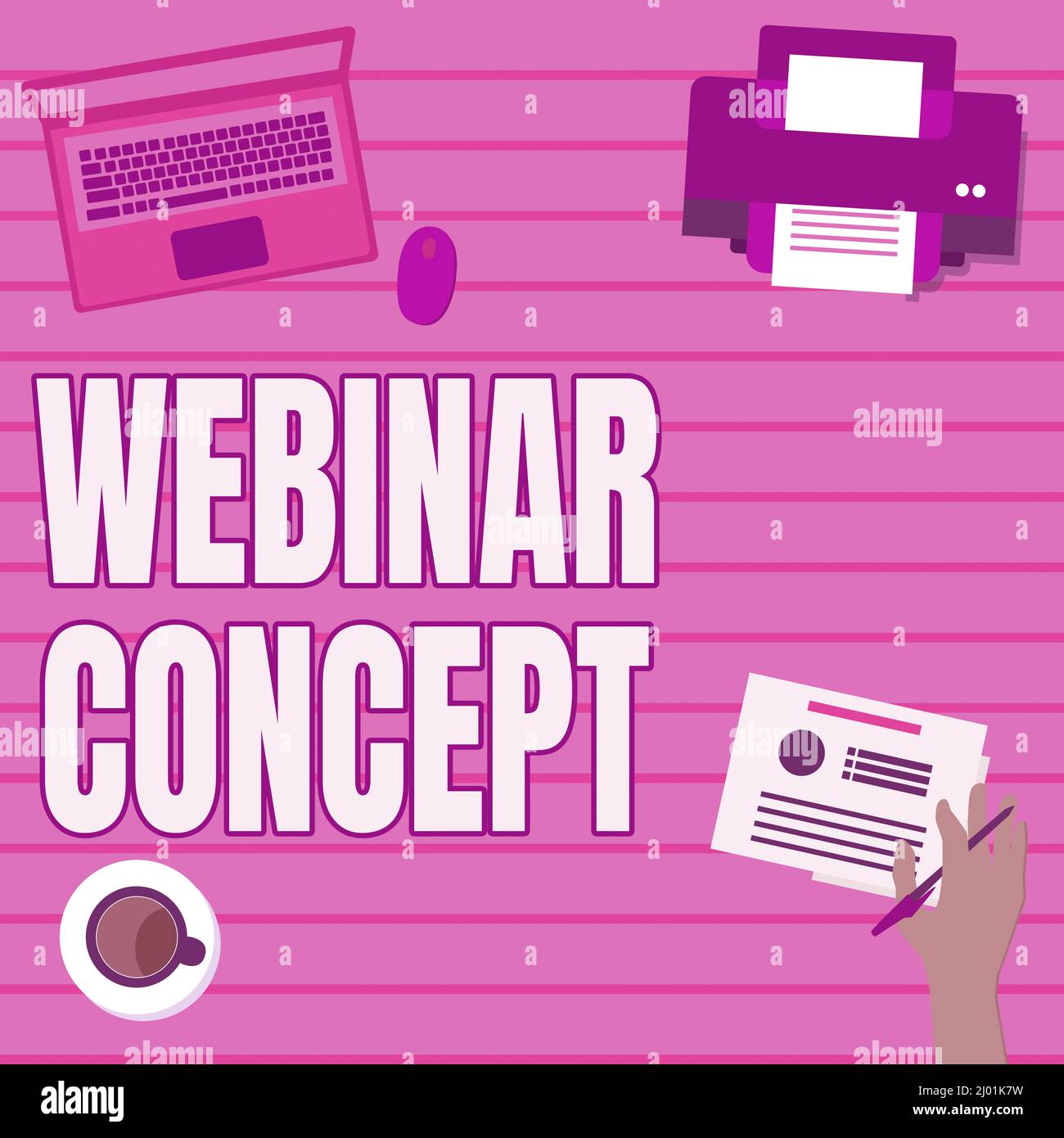 Conceptual caption Webinar Concept. Word Written on Webinar Concept ...