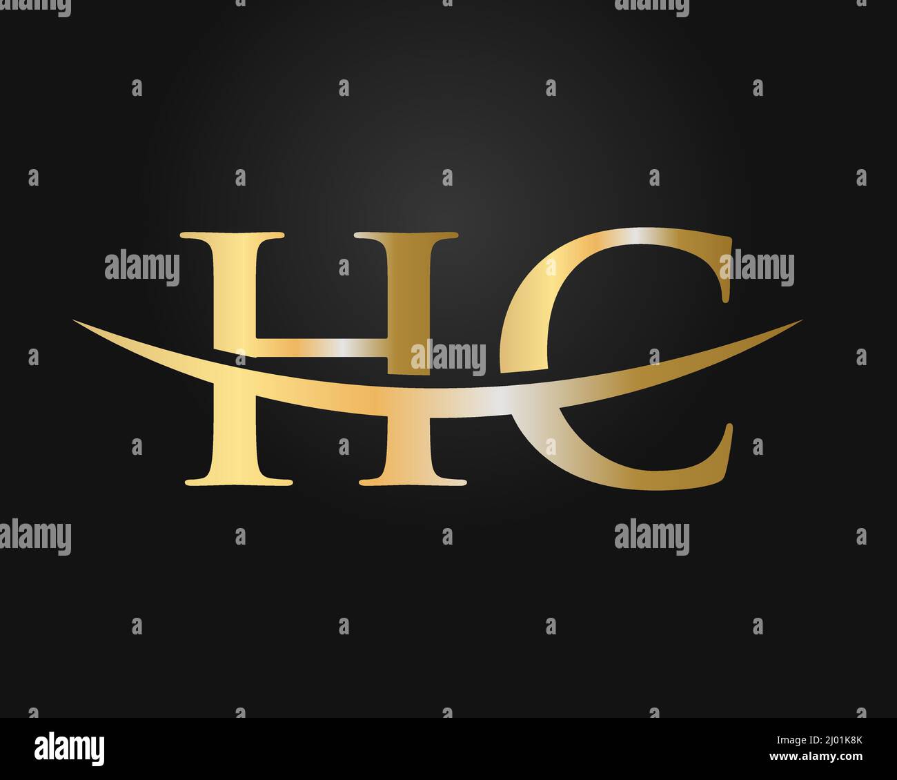 Initial Monogram Letter HC Logo Design Vector. HC Logo Design Template ...