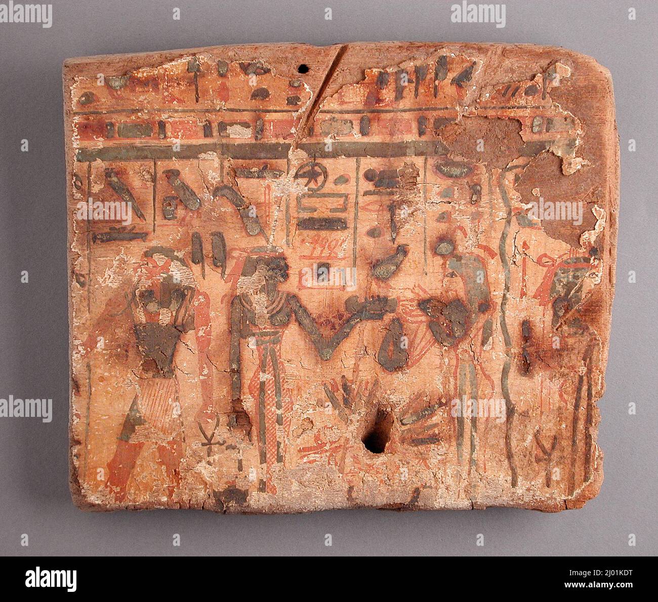 Coffin Panel. Egypt, Ptolemaic Period (305 - 31 BCE). Furnishings ...