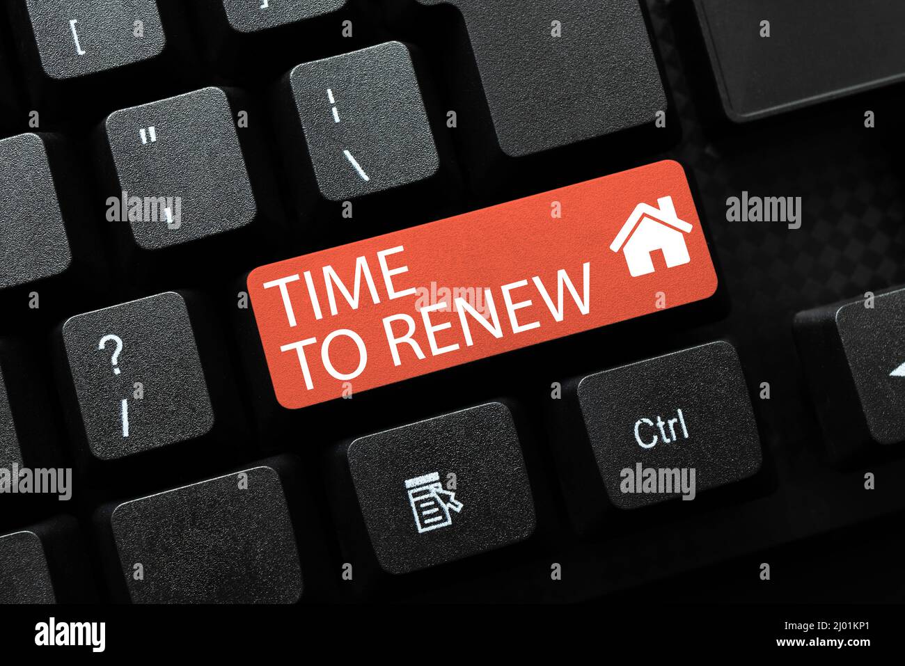 Sign displaying Time To Renew. Business showcase Continue the insurance ...