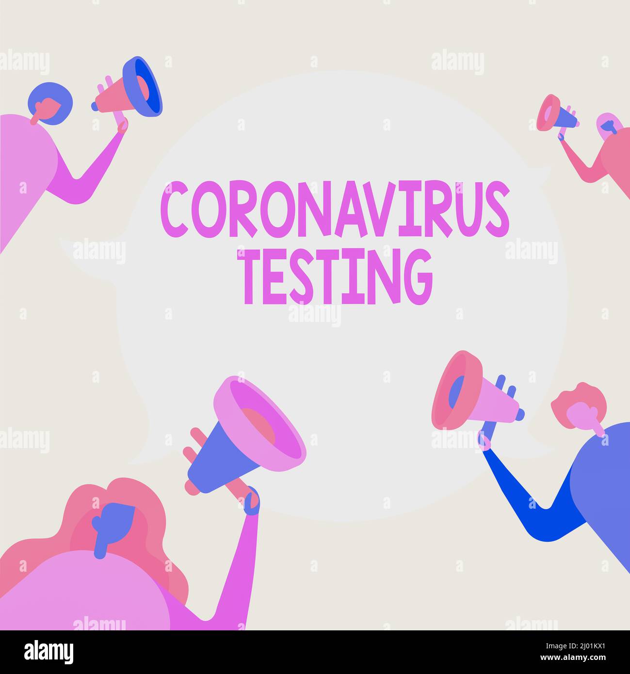 Handwriting text Coronavirus Testing. Business concept Collection of ...