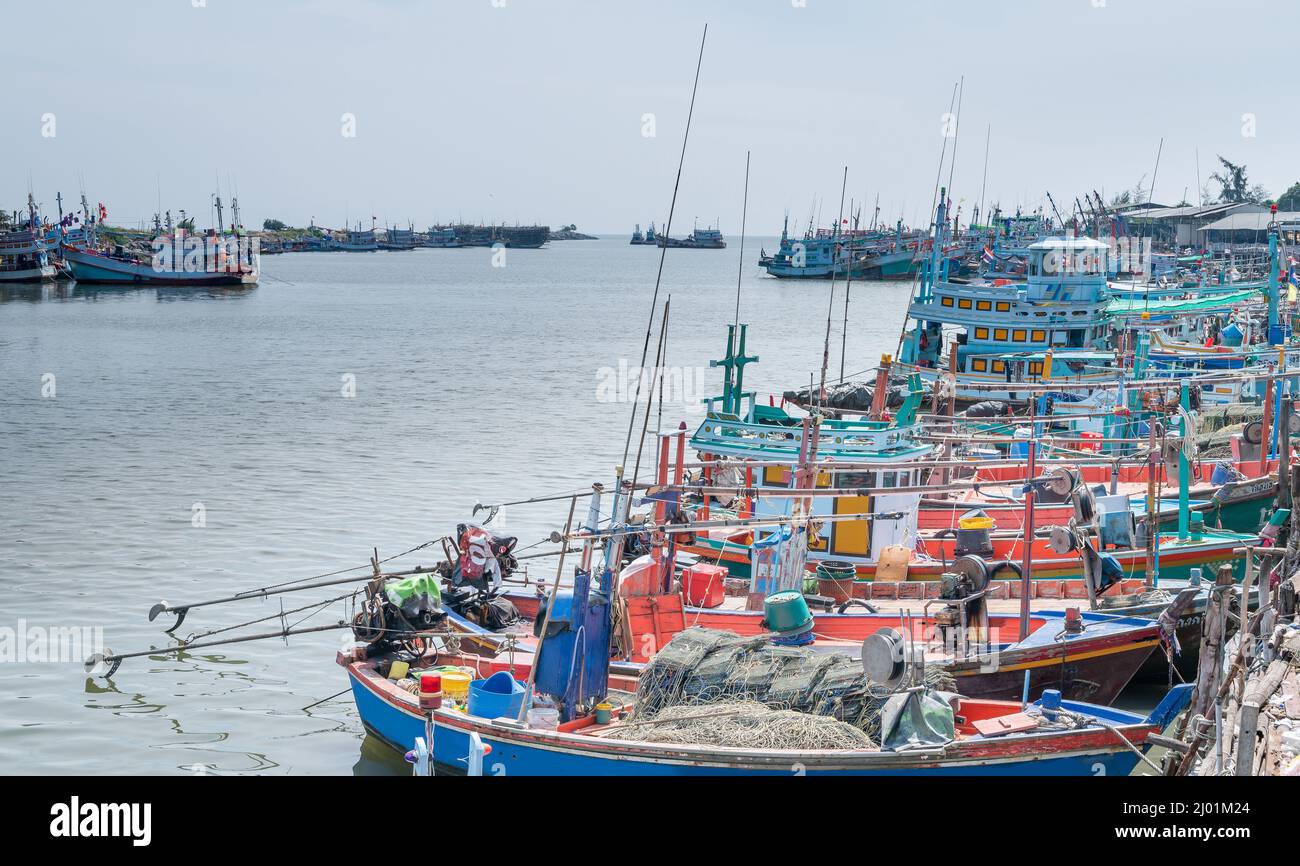The fresh fish market bridge is the port of the seafood market and a ...