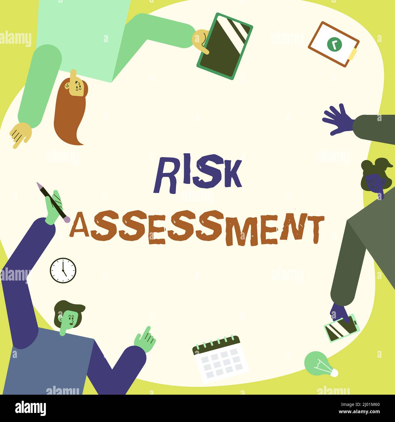 Conceptual display Risk Assessment. Business approach evaluating ...