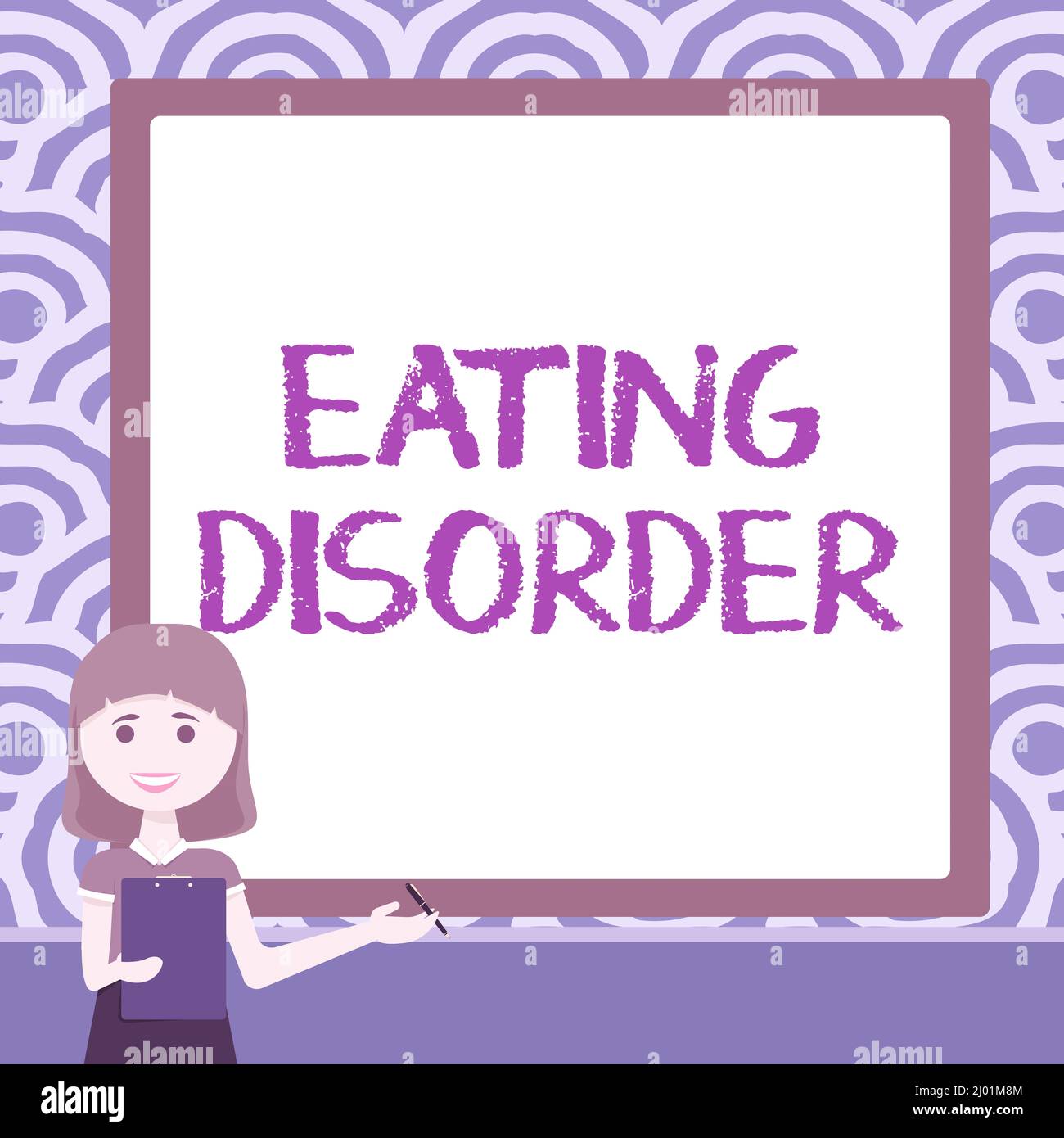 Sign displaying Eating Disorder. Business concept characterized by ...