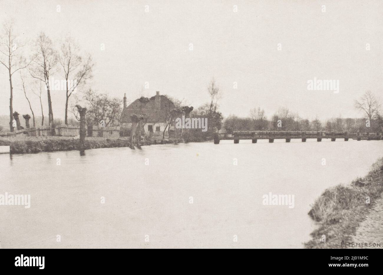 King's Weir, Rive Lea. Peter Henry Emerson (Cuba, active England, 1856 ...