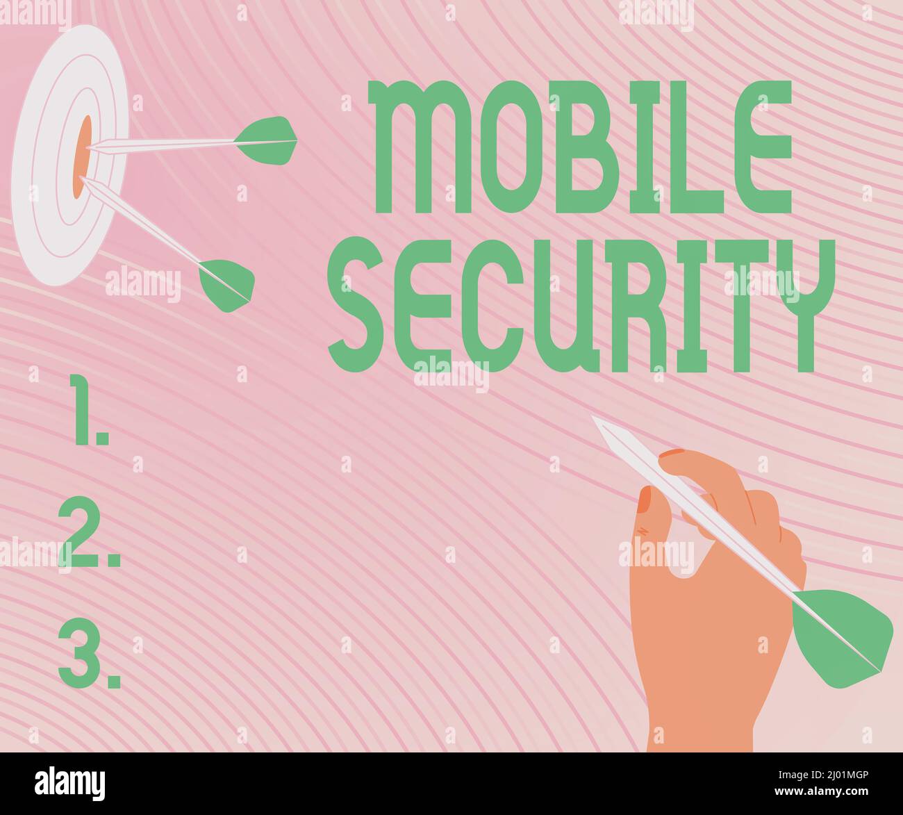 Sign Displaying Mobile Security Business Overview Protection Of Mobile