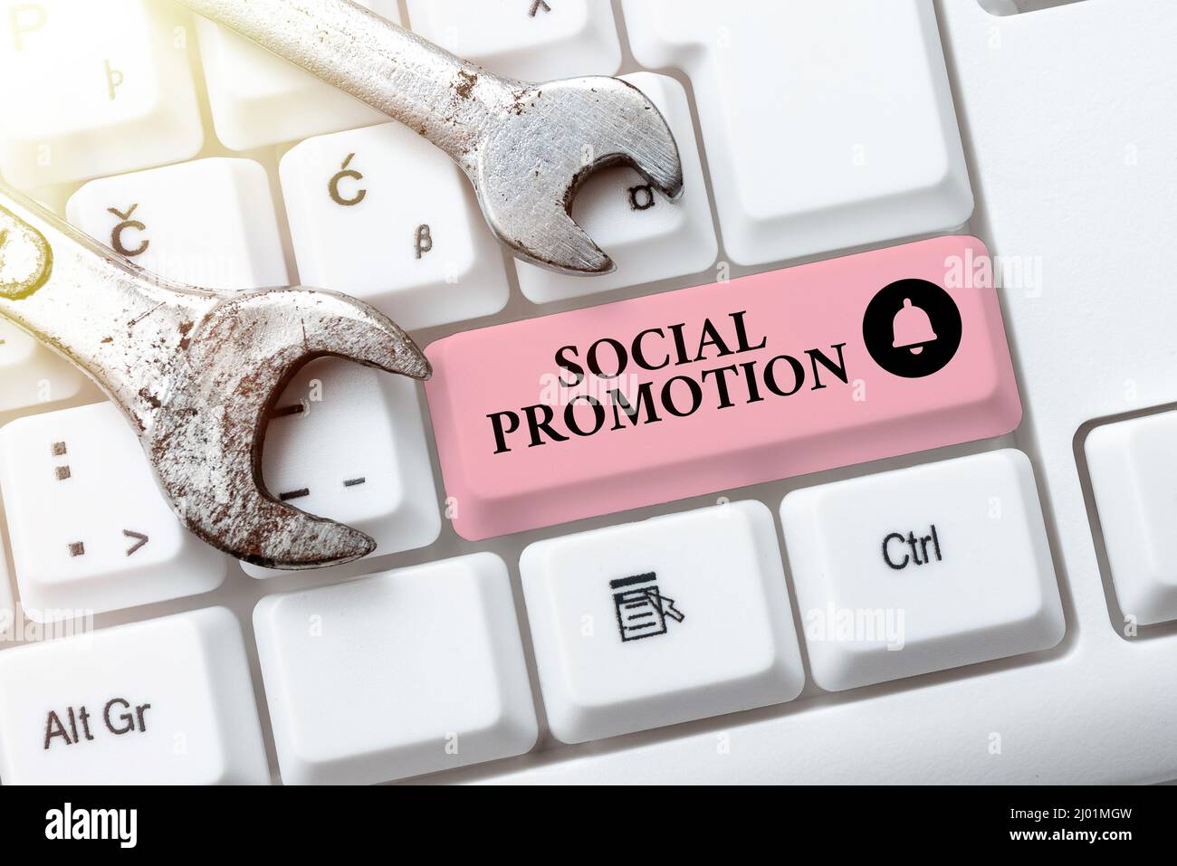 Sign displaying Social Promotion. Business idea advancing students to ...