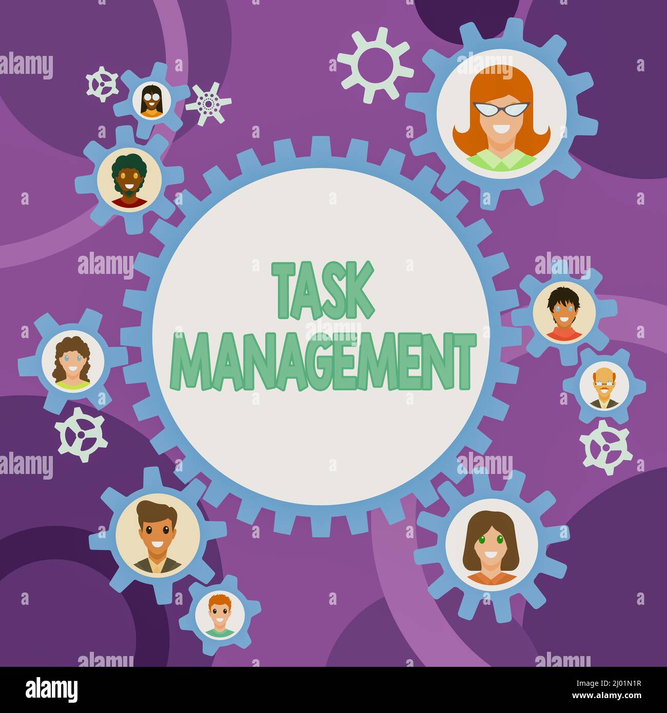 Text caption presenting Task Management. Conceptual photo the process ...