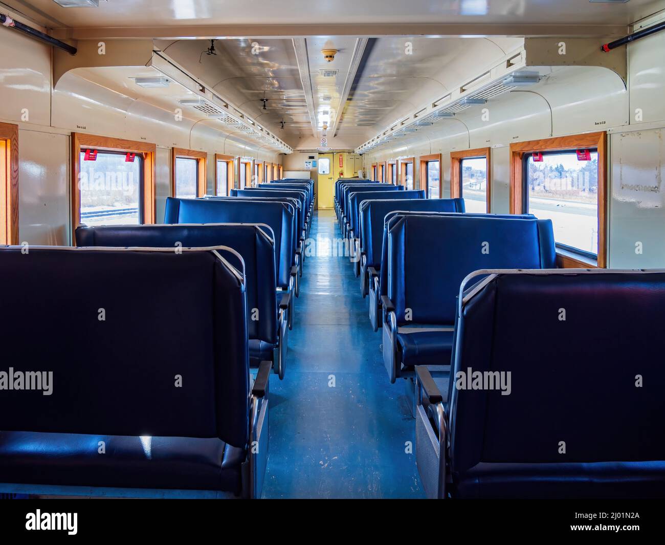 Sunny view of a train cart in Oklahoma Railway Museum at Oklahoma Stock ...