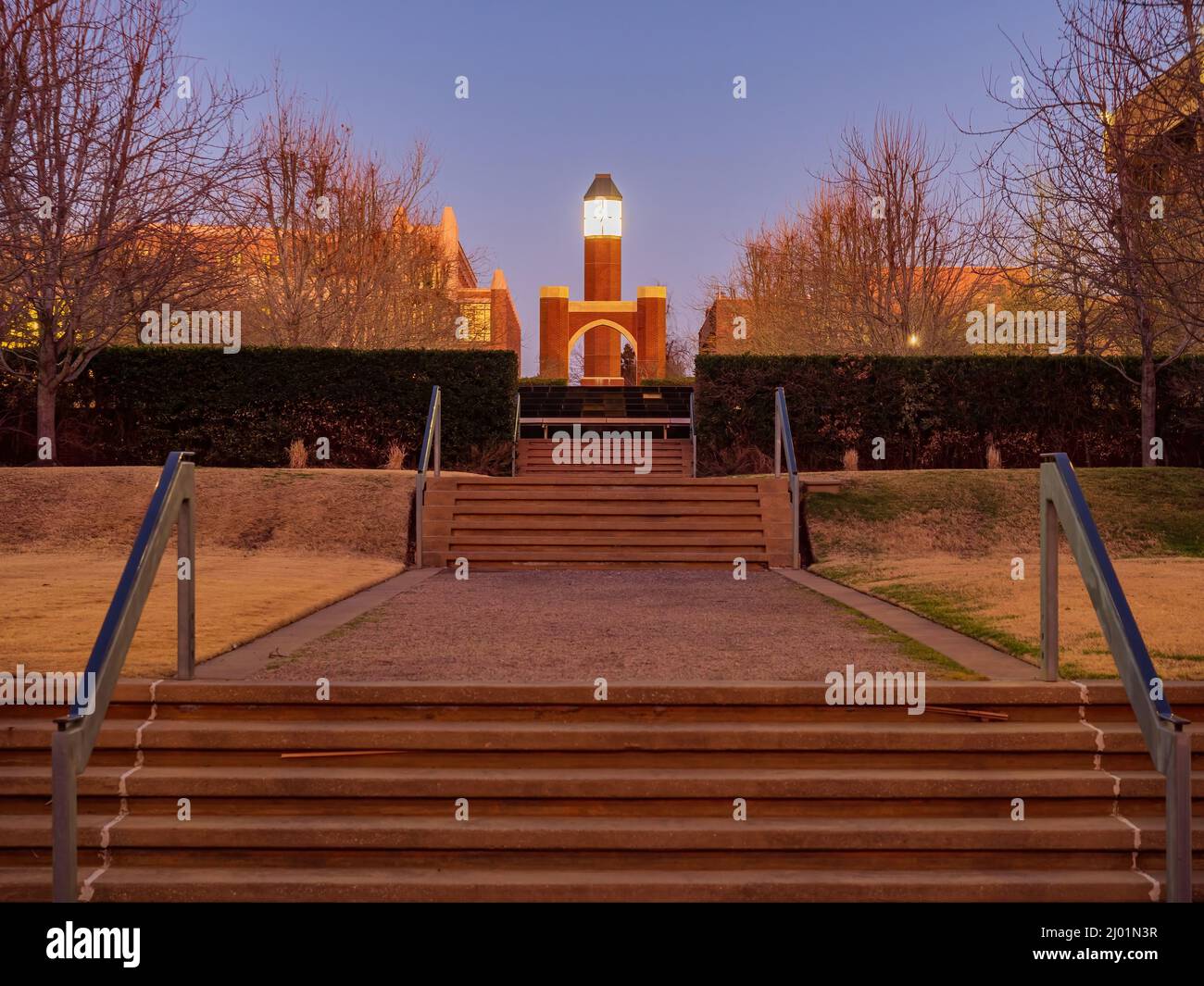 Sunset view of the campus of University of Oklahoma Health Science ...