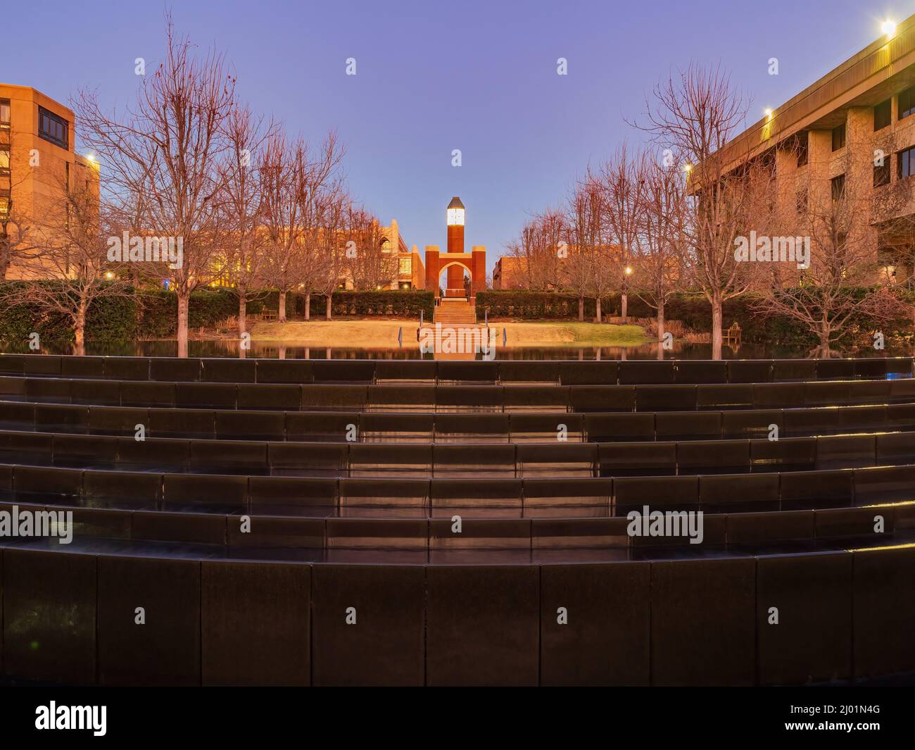 Sunset view of the campus of University of Oklahoma Health Science ...