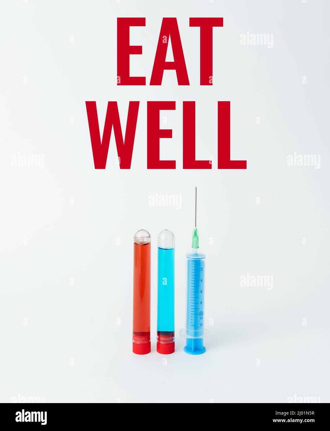 Hand writing sign Eat Well. Concept meaning Practice of eating only ...