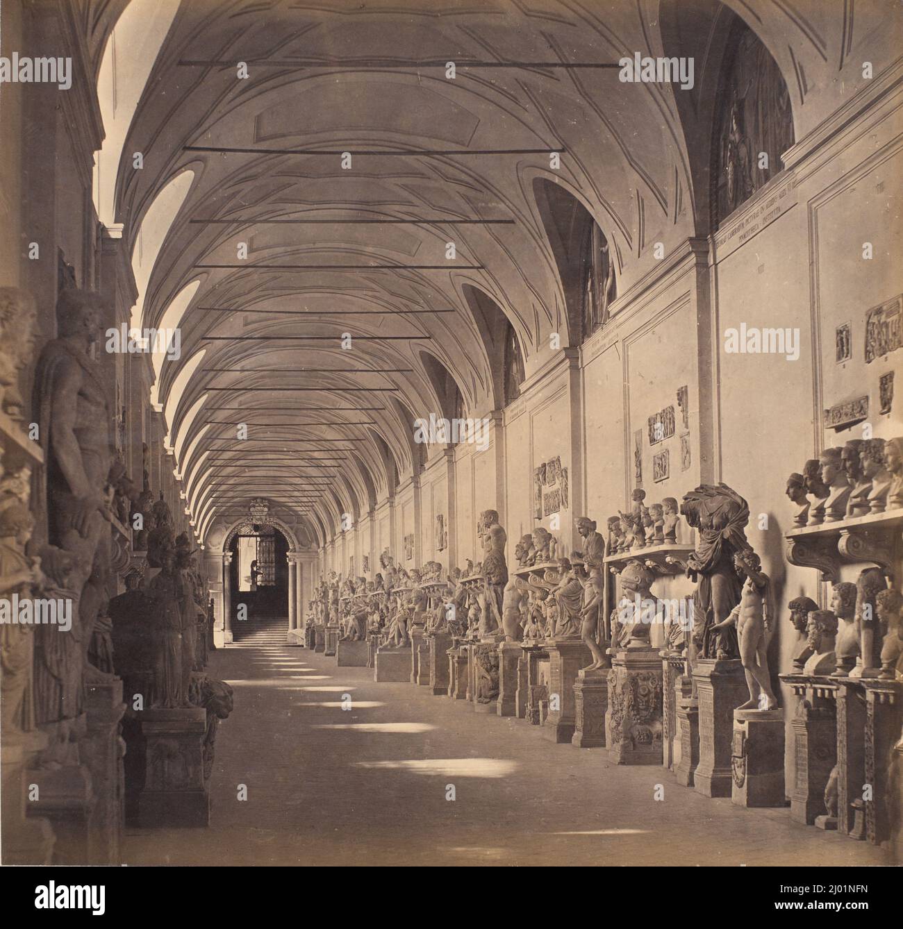 Interior Of Museum. Robert Macpherson (Scotland, 1811-1872). Italy ...