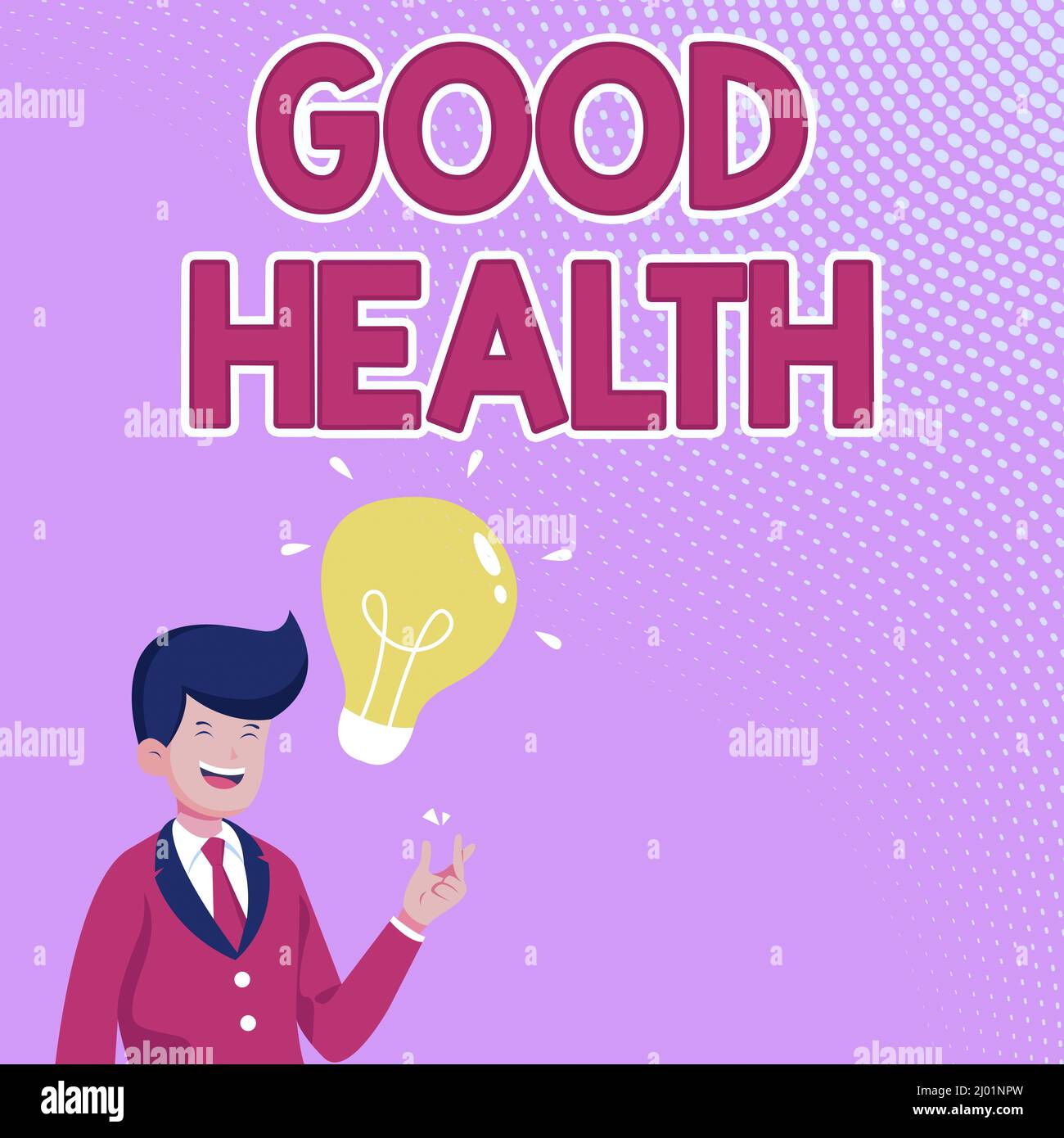 Text showing inspiration Good Health. Conceptual photo state of being ...