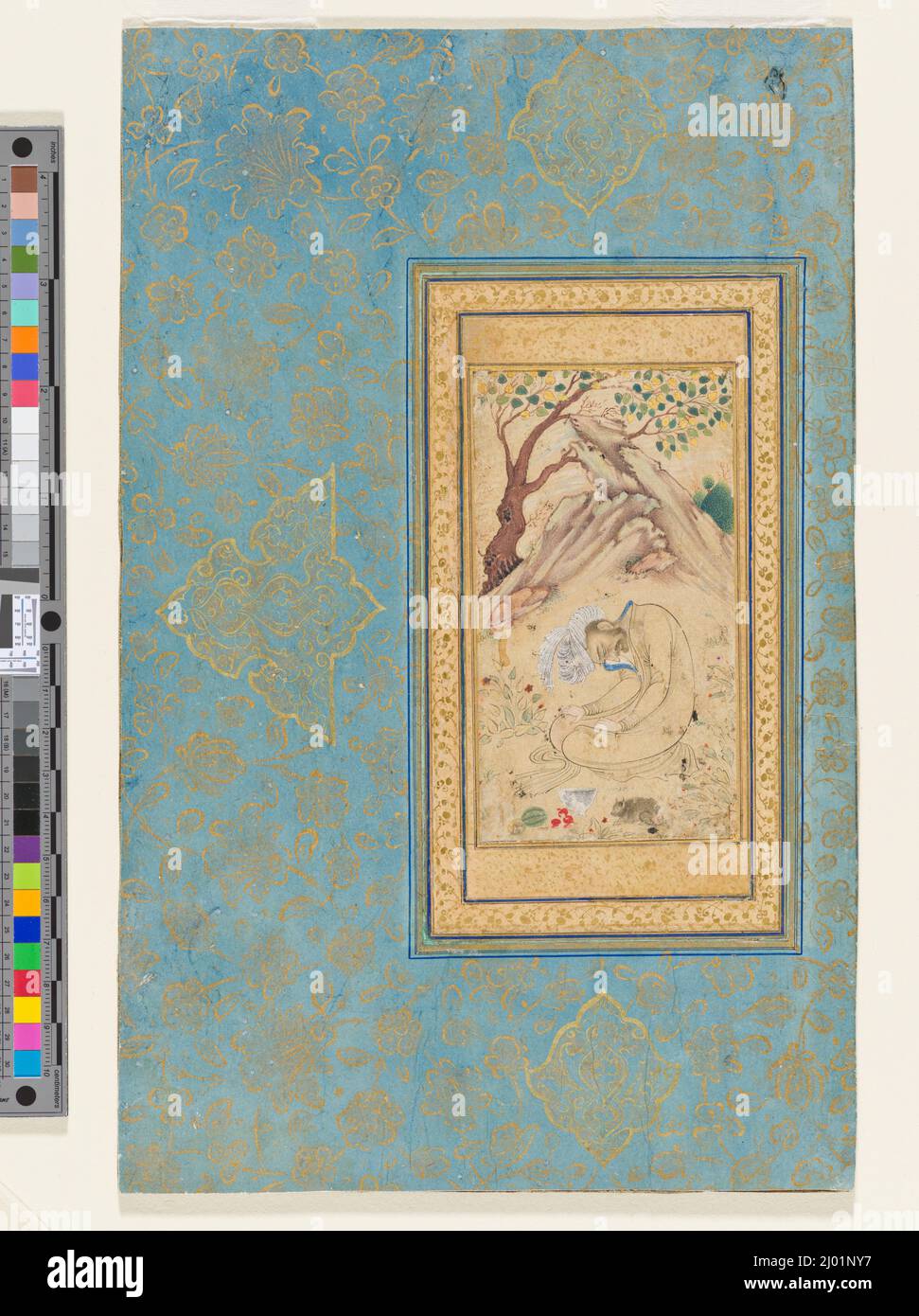 A Sufi in a Landscape. Iran, Isfahan, circa 1650-1660. Manuscripts ...