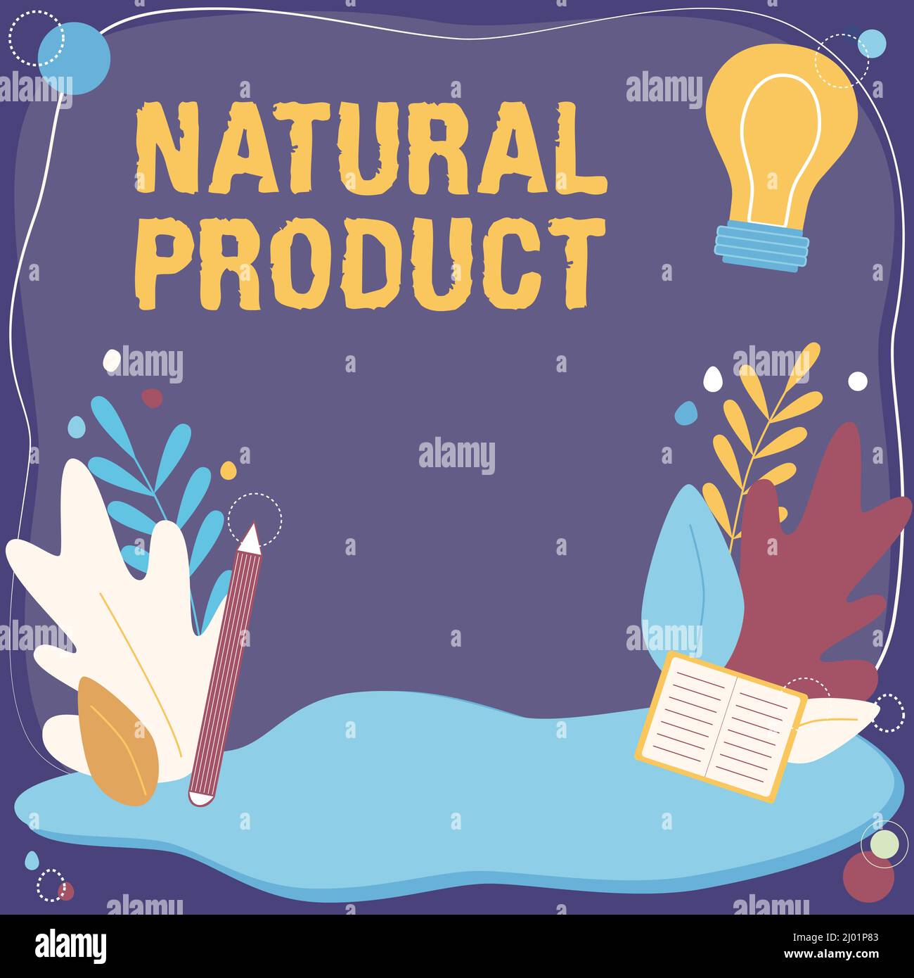 Sign displaying Natural Product. Conceptual photo chemical compound or ...