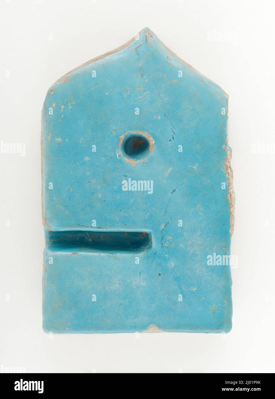 Tile in the Form of the Letter ‘Waw’. Iran, Islamic, 12th century ...